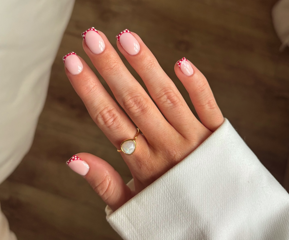 Christmas French Manicure Ideas | Easy DIY Nails | eNails – Mani.lt